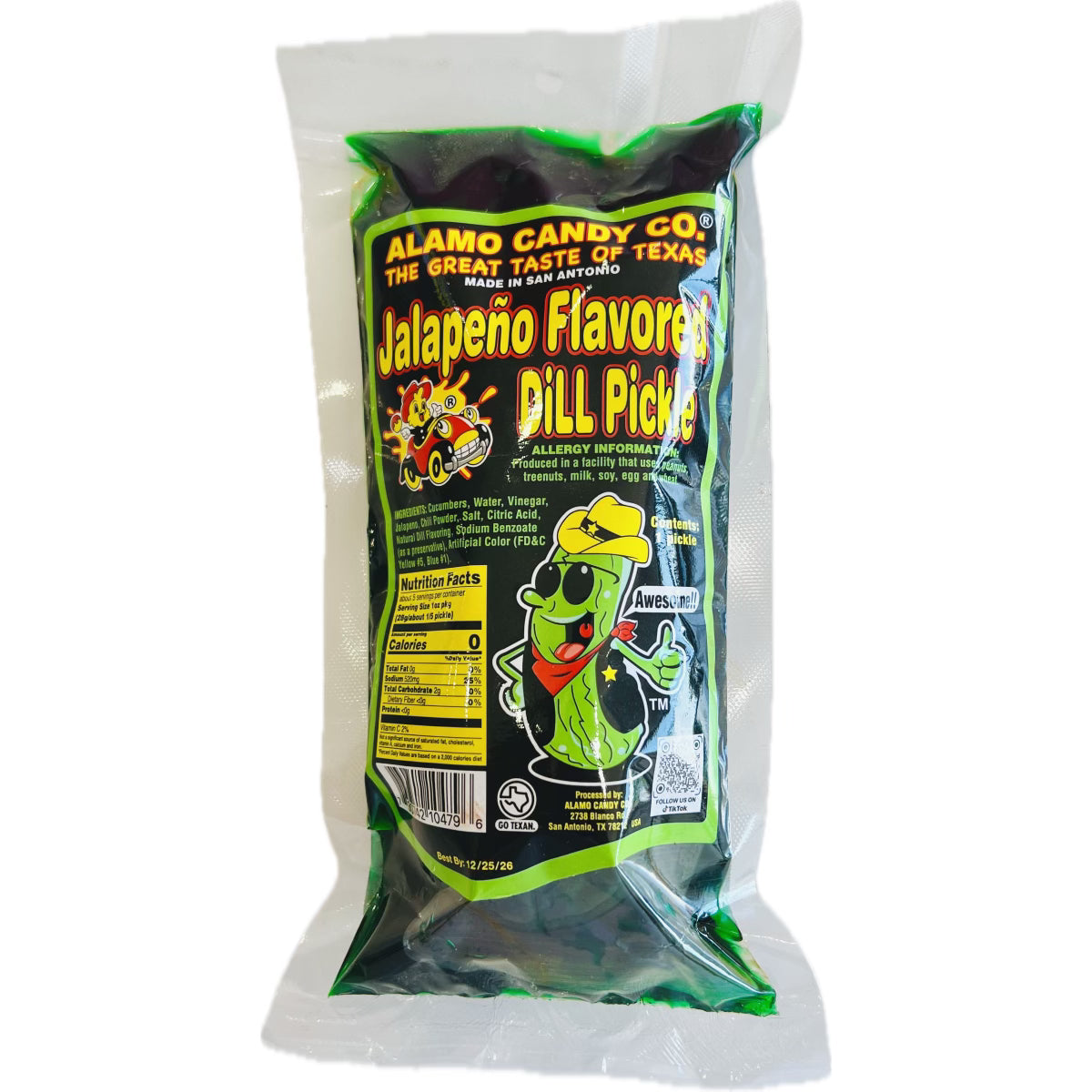 Alamo Candy Co Jalapeno Flavored Dill Pickle – So Sweet Canada
